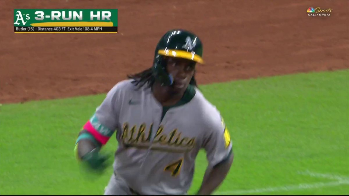 Lawrence Butler gives Athletics insurance with three-run home – NBC ...
