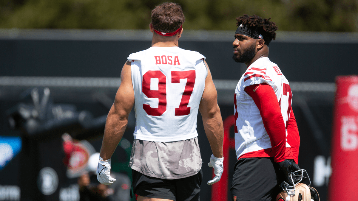 Bryce Huff hails two 49ers teammates as ‘freak athletes’ – NBC Sports ...