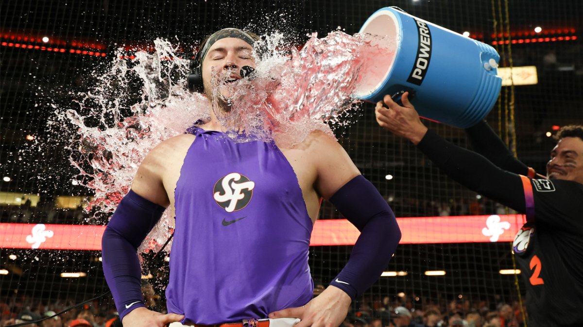 Patrick Bailey soaks in historic inside-the-park walk-off homer – NBC ...