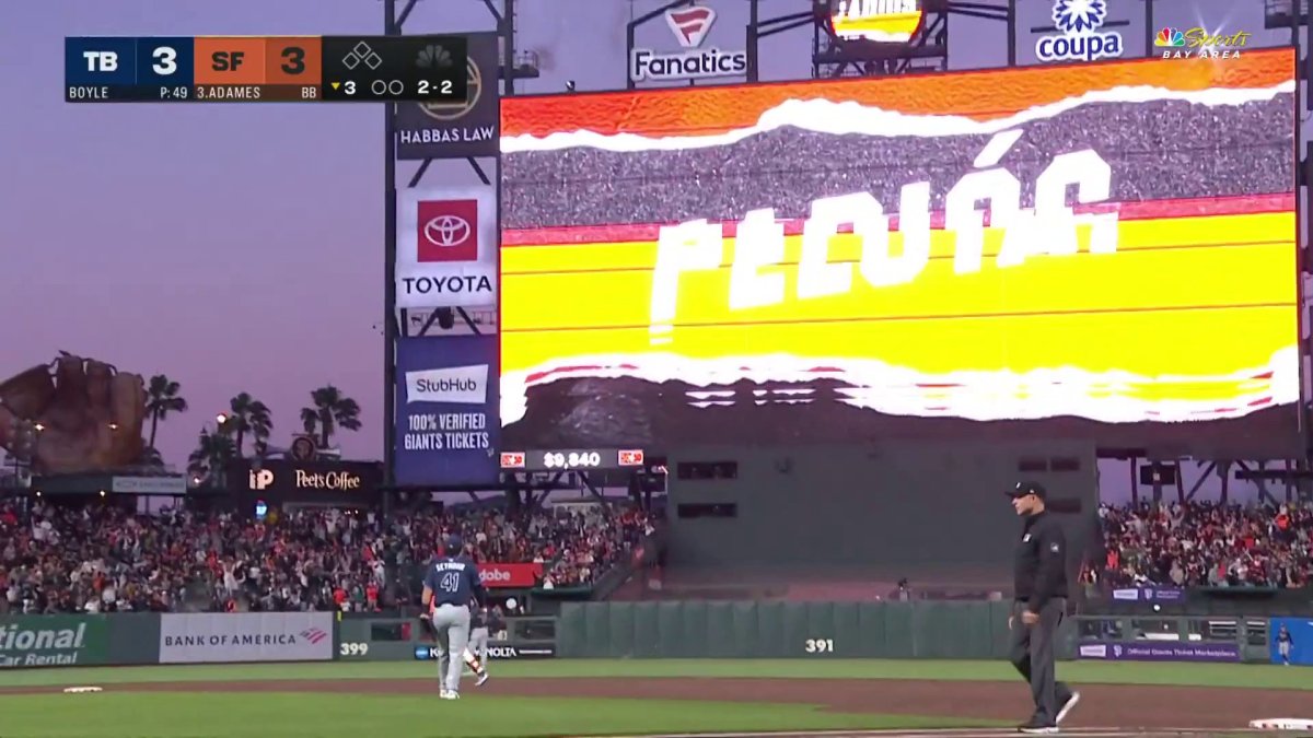 Willy Adames puts Giants back ahead with solo home run vs Rays – NBC Sports Bay Area & California