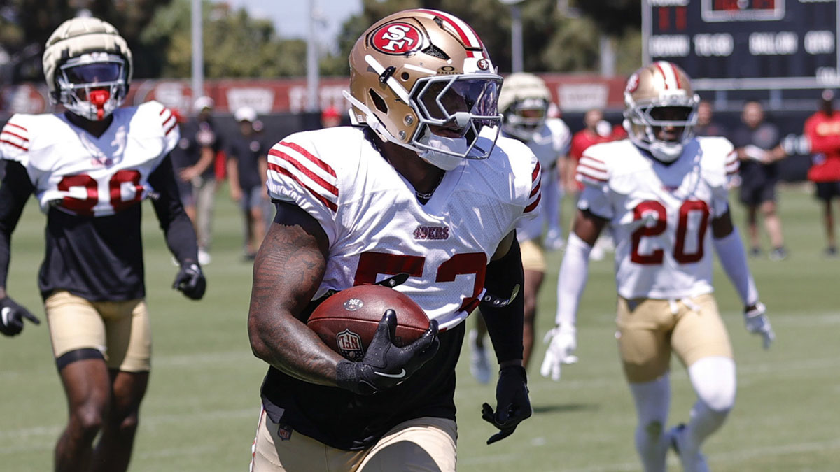 49ers LB Dee Winters stands out in joint practice vs. Raiders – NBC ...