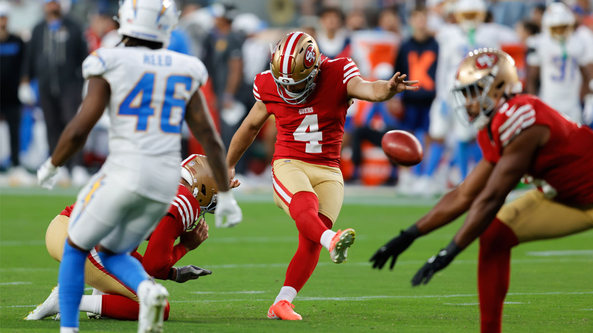 Jake Moody’s roller coaster ride continues in 49ers-Chargers – NBC ...