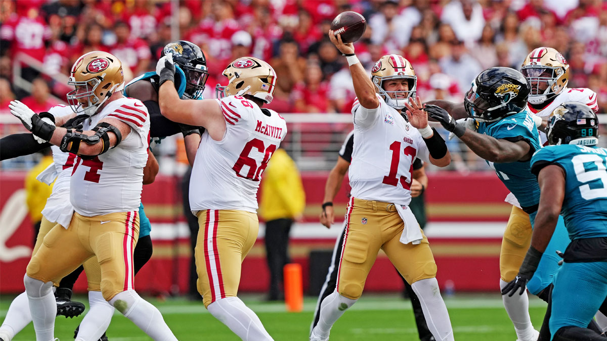 49ers QB Brock Purdy dispels wide receiver chemistry concern – NBC ...