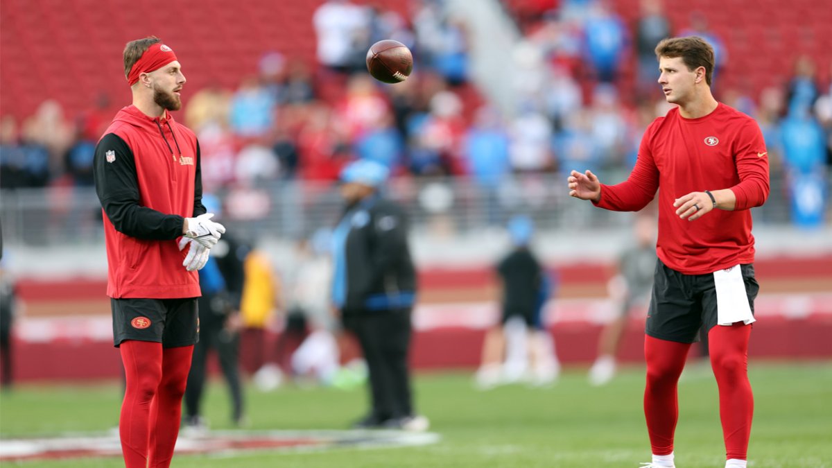 Brock Purdy to be limited at 49ers practice; Ricky Pearsall out – NBC ...