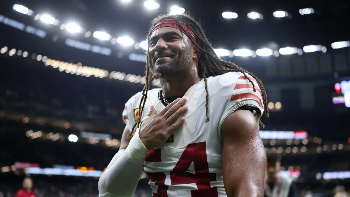 Fred Warner has emotional reaction to crowd after 49ers’ win – NBC ...
