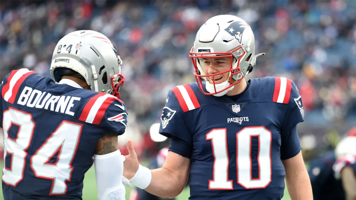 Kendrick Bourne leaning on QB Mac Jones during 49ers return – NBC ...