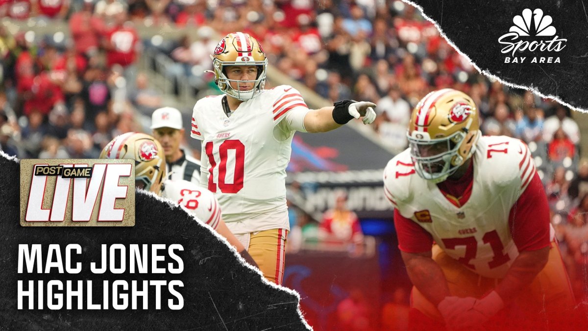 49ers QB Mac Jones throws two TDs, interception vs. Texans – NBC Sports ...