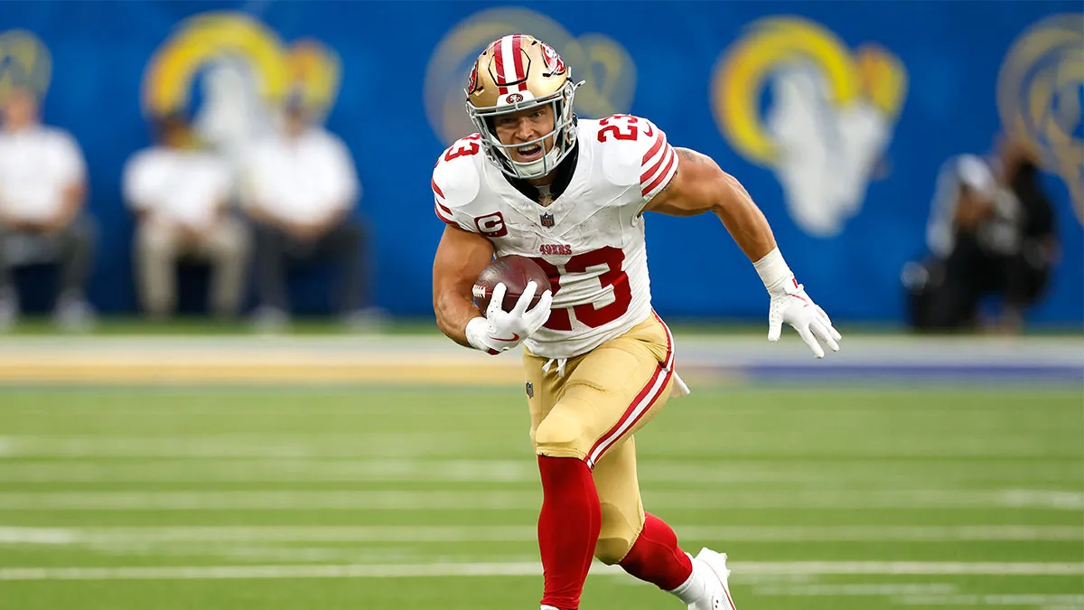 49ers’ Christian McCaffrey reaches milestone in 100th NFL game – NBC ...