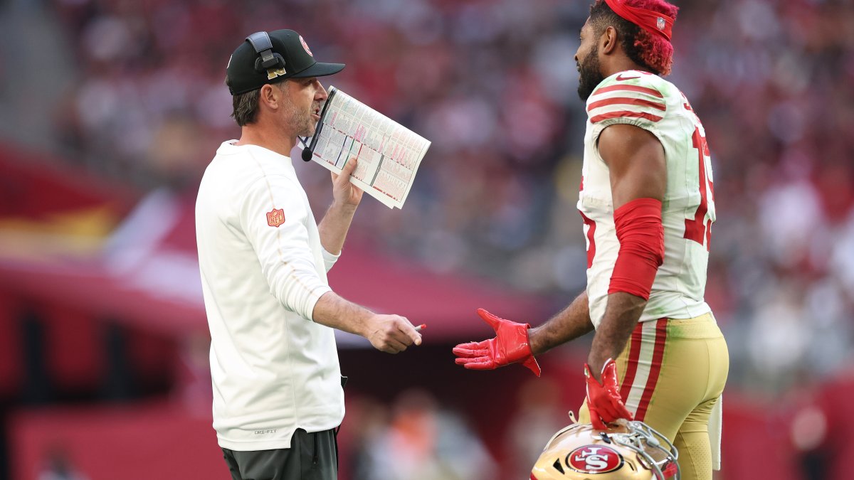 Kyle Shanahan clarifies heated Jauan Jennings sideline exchange – NBC ...