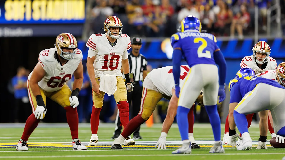 How PFF graded Mac Jones, 49ers in thrilling win over Rams – NBC Sports ...