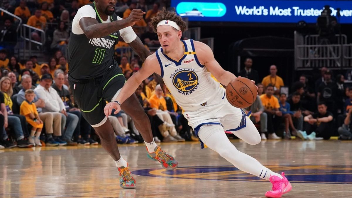 Brandin Podziemski playing with edge this season, Steve Kerr says – NBC ...