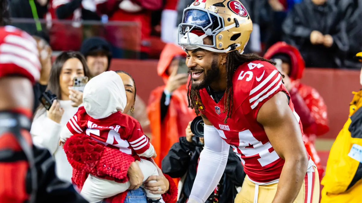 Fred Warner to join 49ers’ girl dad club after gender reveal – NBC ...