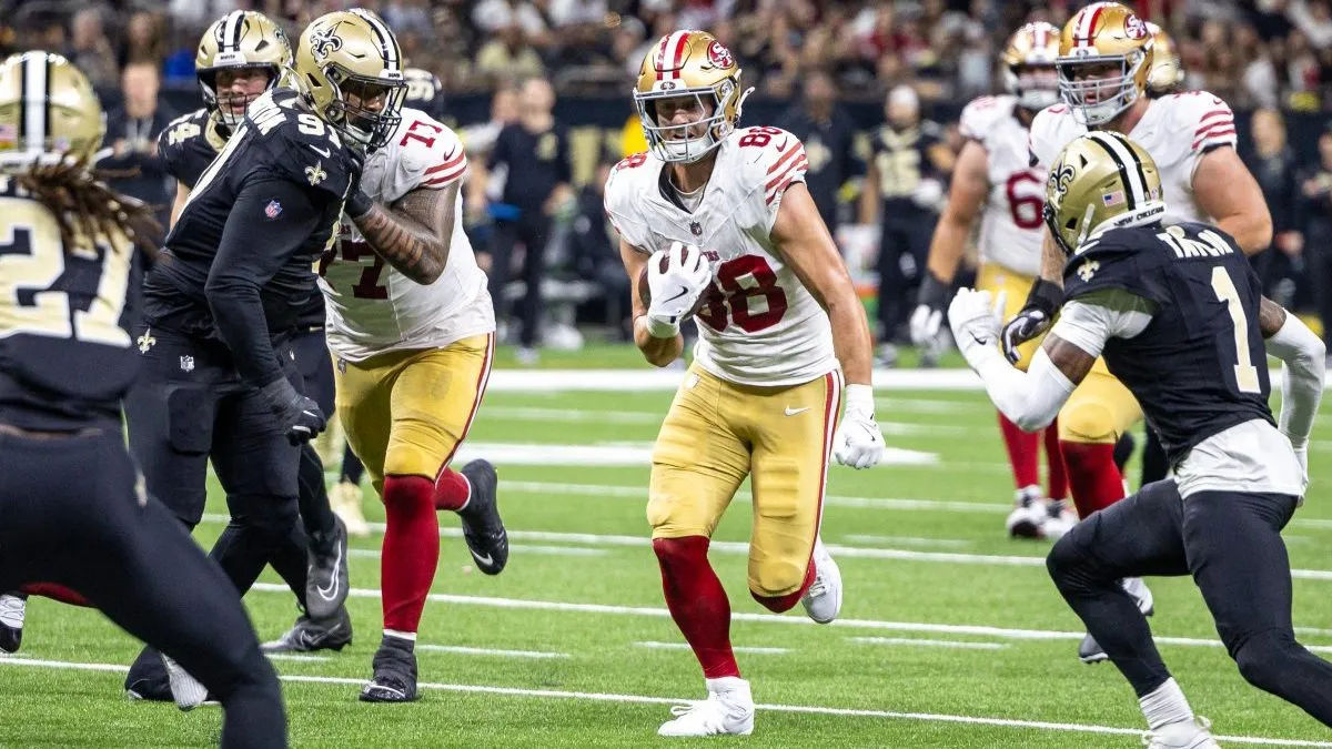 How 49ers plan to use Jake Tonges after George Kittle’s return – NBC ...
