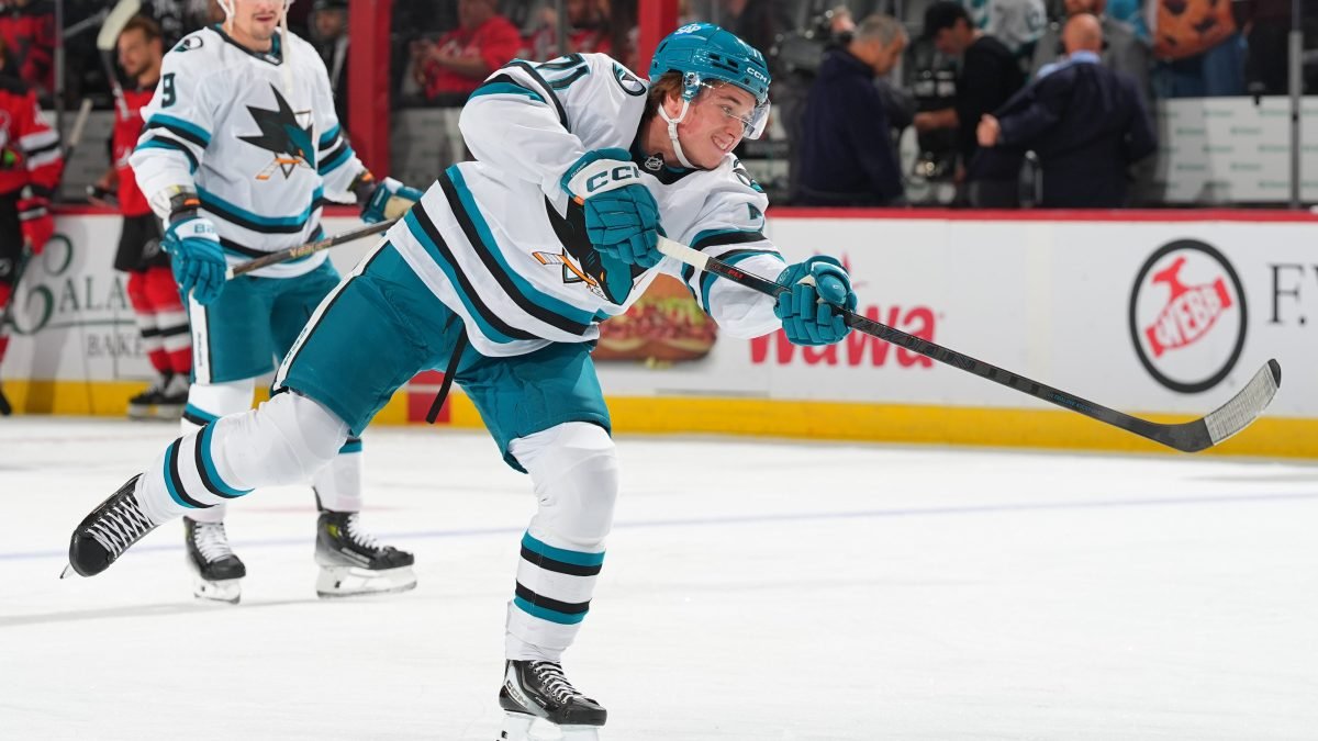 How Sharks’ Macklin Celebrini has improved shooting in Year 2 – NBC ...