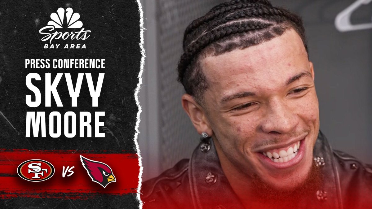 49ers’ Skyy Moore breaks down long return on opening kickoff – NBC ...