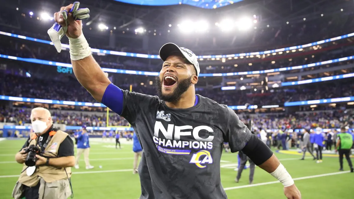 Rams great Aaron Donald roasts 49ers fans after Week 10 post – NBC ...