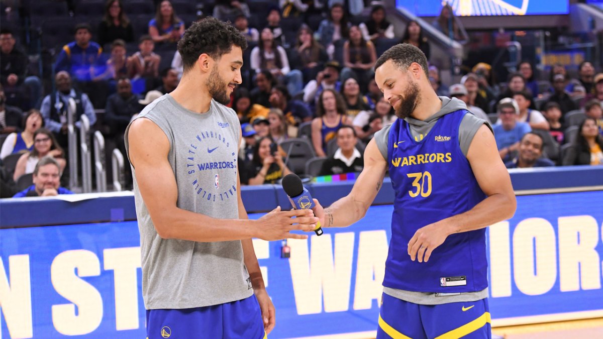 Jackson Rowe gives great speech after Steph Curry’s big game – NBC ...