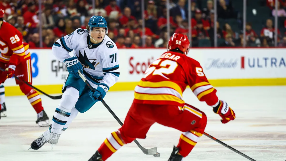Sharks must free up Macklin Celebrini after loss to Flames – NBC Sports ...