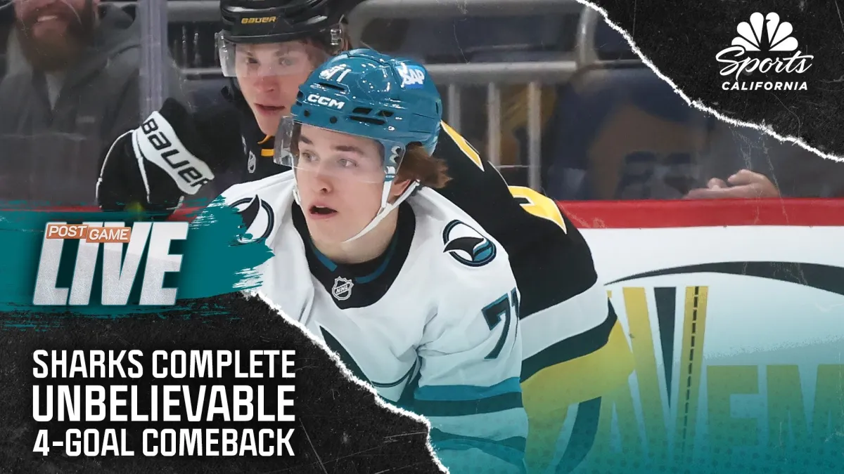 Sharks complete unbelievable comeback win vs. Penguins – NBC Sports Bay ...