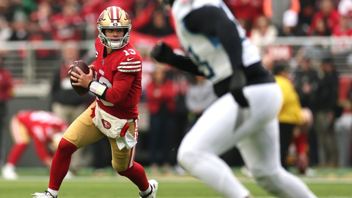 What 49ers QB Brock Purdy told Titans defender on pump fake – NBC ...