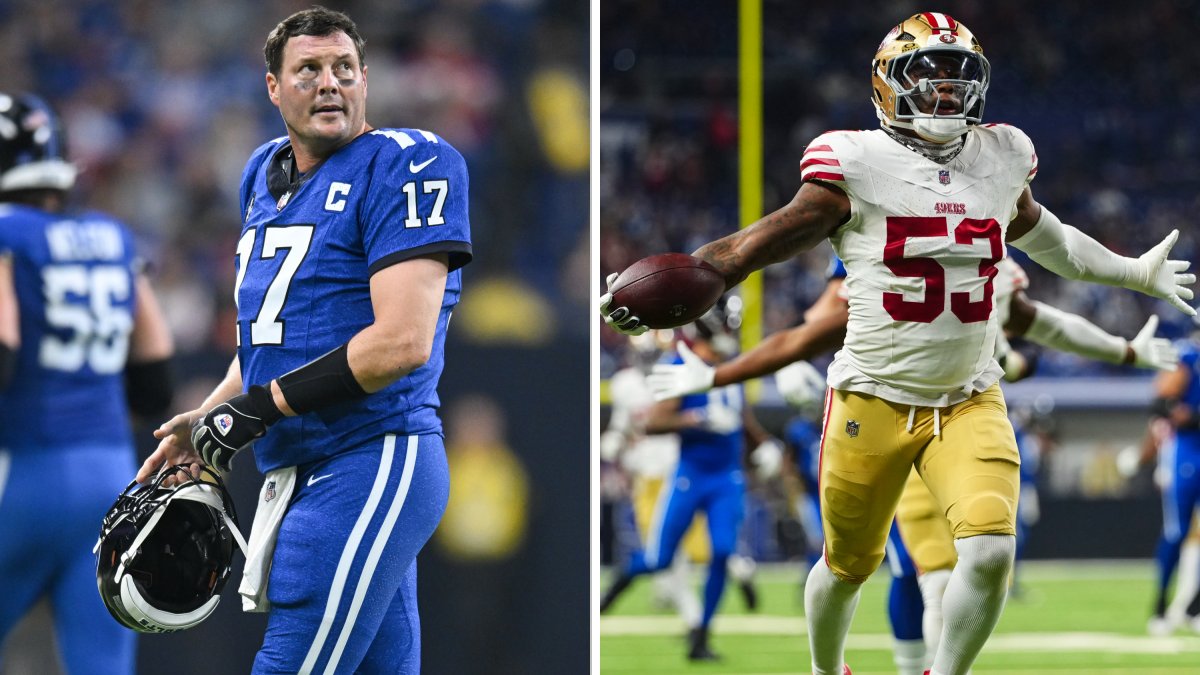 Philip Rivers, Dee Winters share moment after 49ers LB’s pick – NBC ...