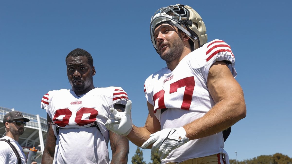 How 49ers rookie Mykel Williams has relied on Nick Bosa after ACL ...