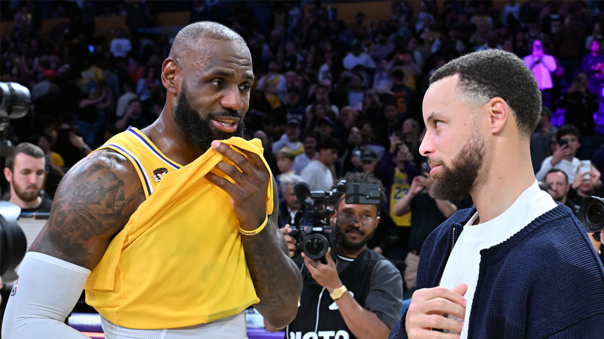 LeBron glad Steph Curry prioritizing health amid knee injury – NBC ...