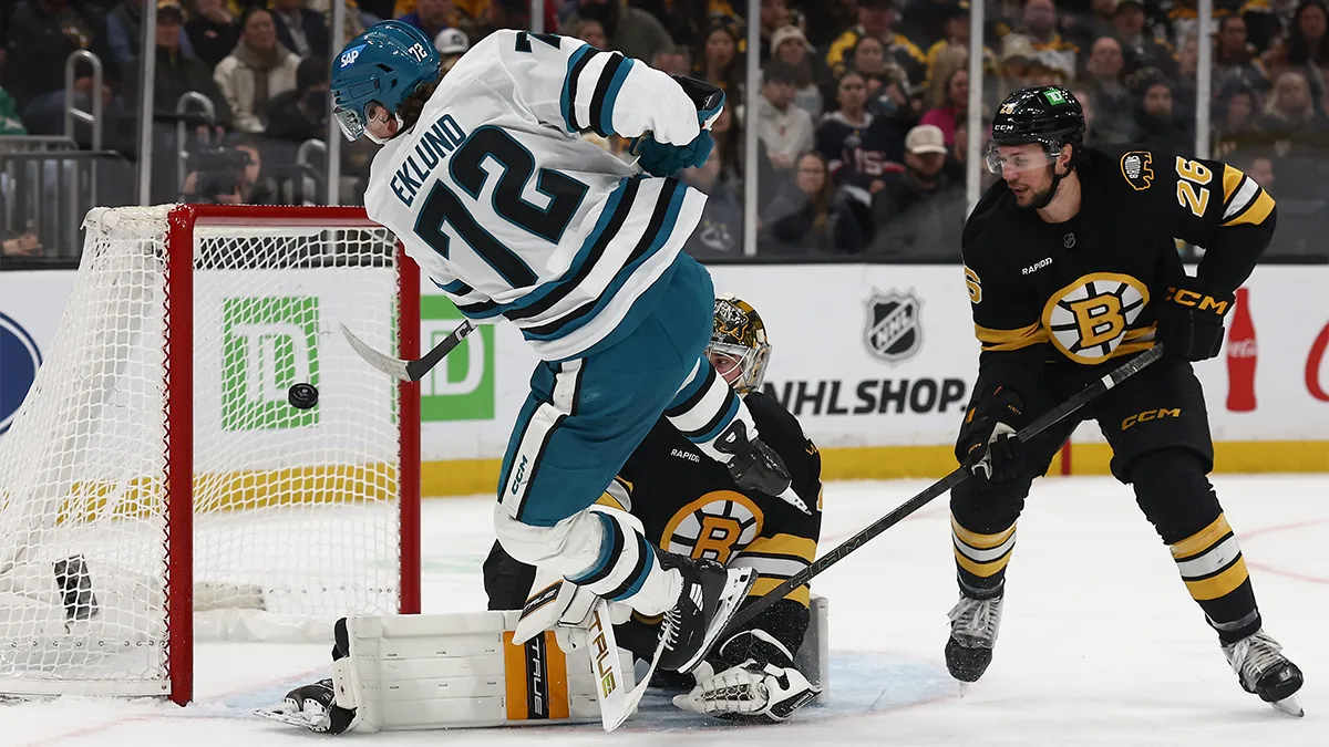 Sharks’ William Eklund scores potential goal of the NHL season – NBC ...