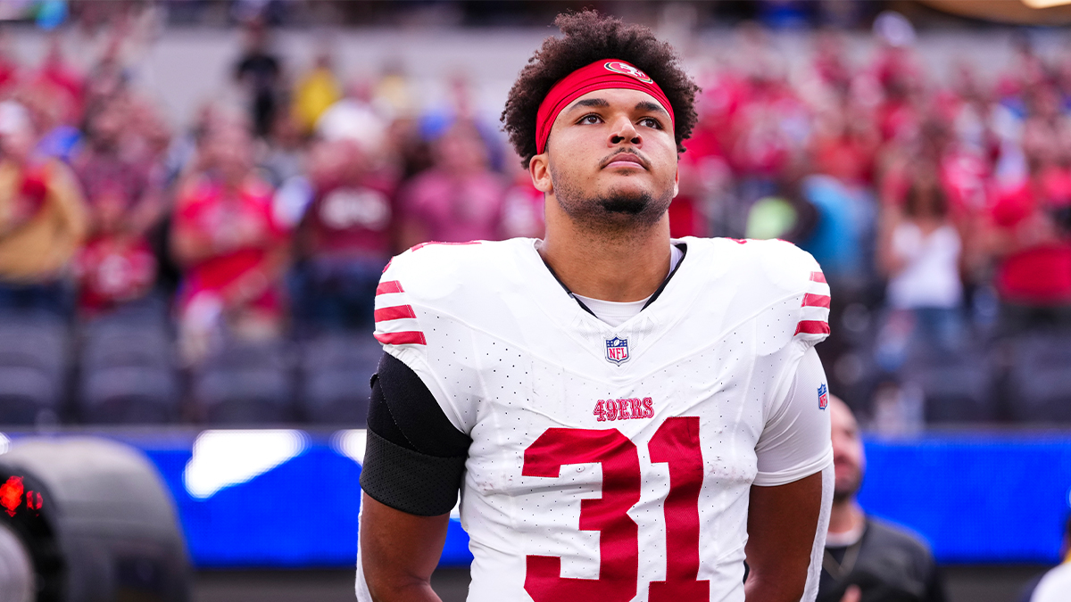 49ers running back Isaac Guerendo tears pectoral muscle – NBC Sports ...