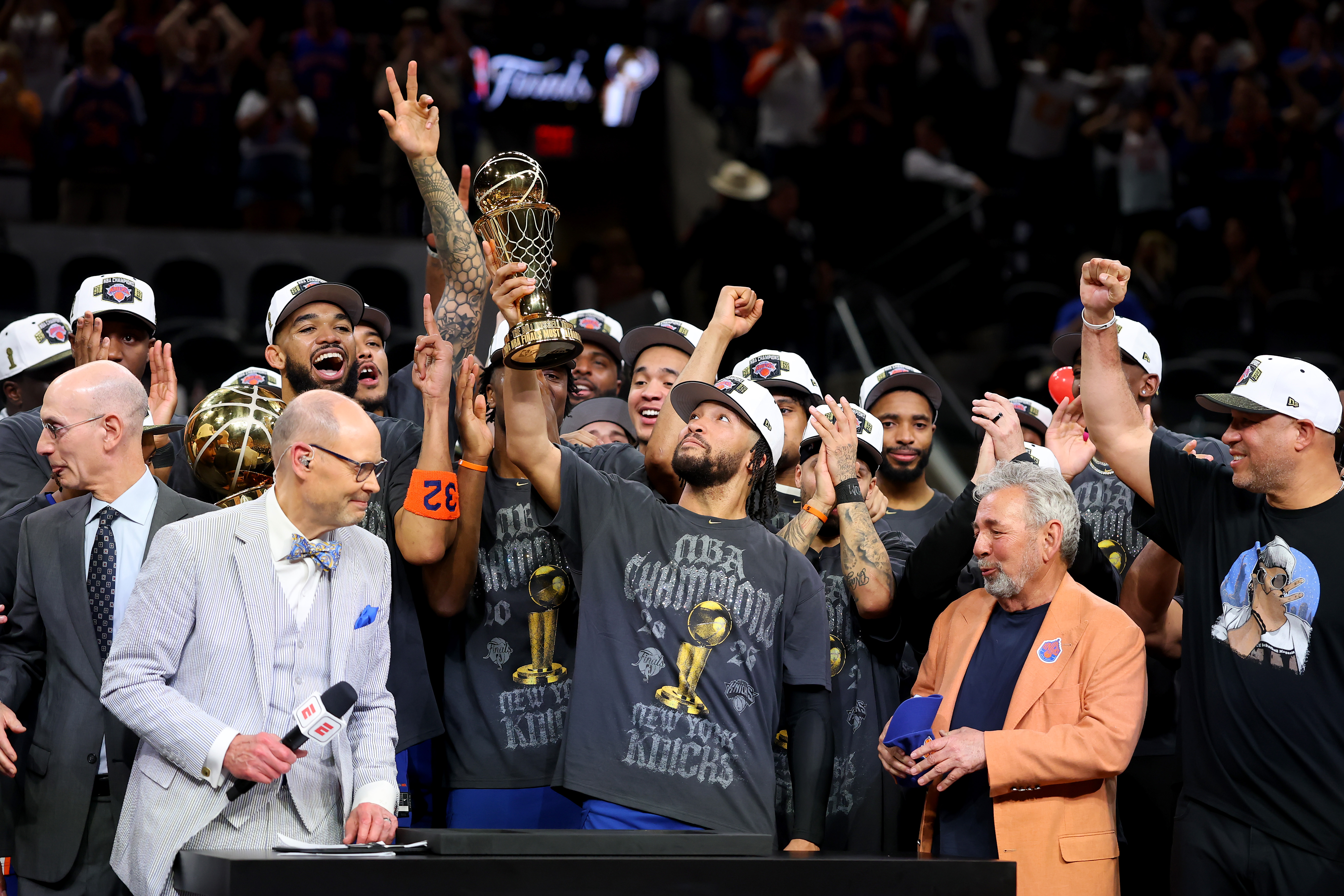 Knicks win first NBA title since 1973 with 94-90 victory over Spurs in ...
