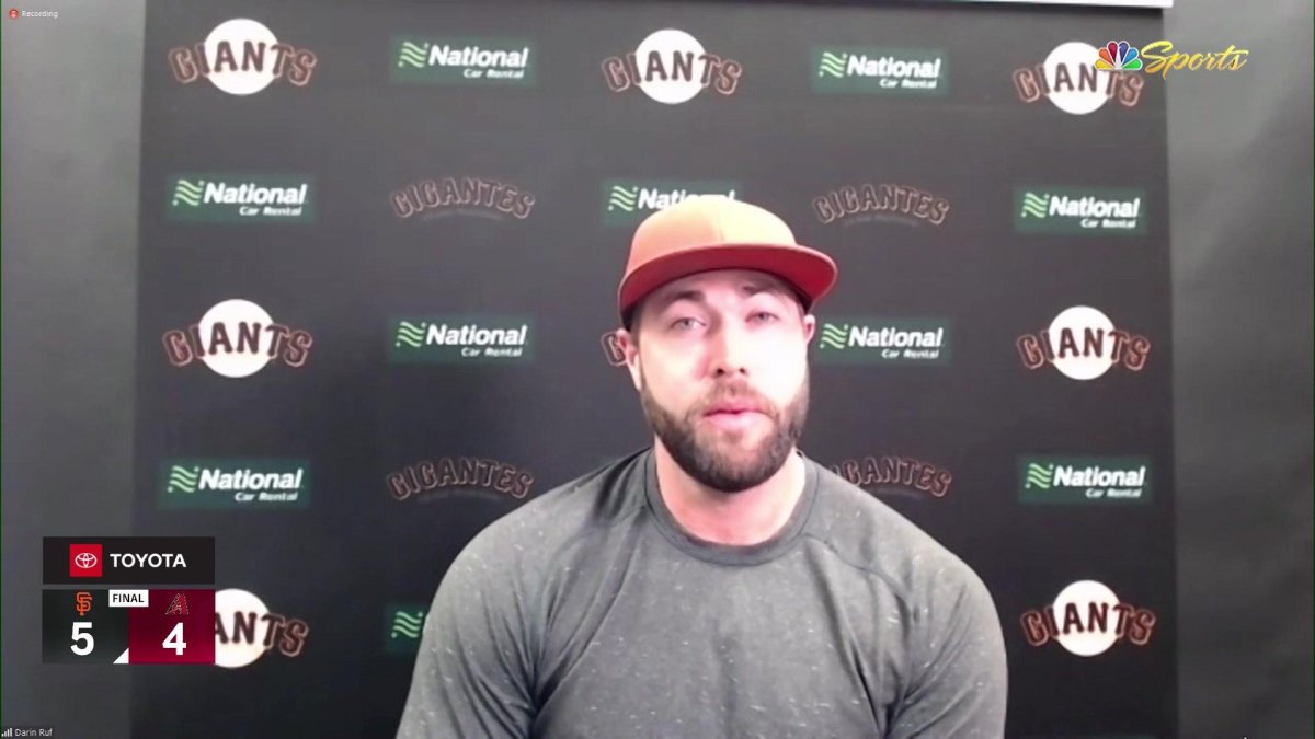 Darin Ruf shocked by his hamstring injury against Diamondbacks – NBC ...