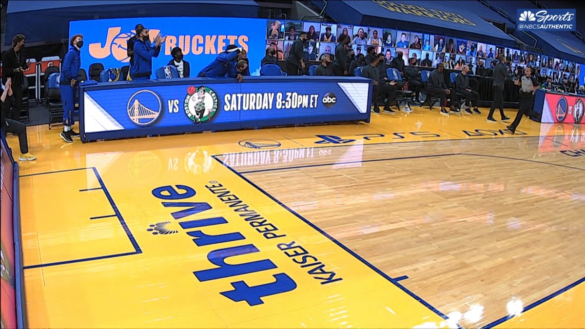 Warriors bench reacts to Steph Curry breaking Wilt Chamberlain’s record ...