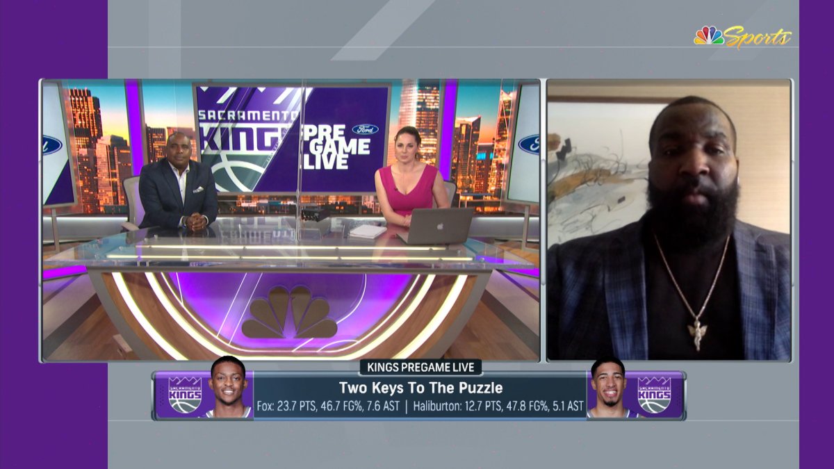 Kendrick Perkins makes it clear Kings must build around Fox, Haliburton ...