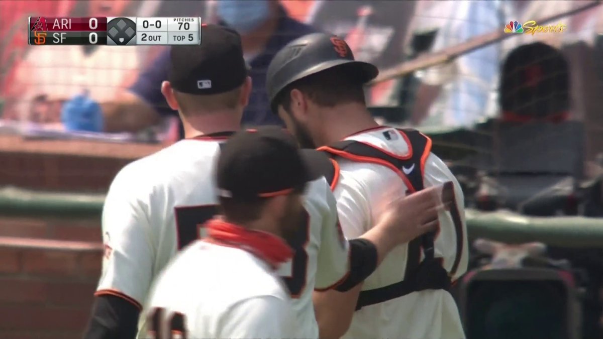 Giants catcher Joey Bart makes amazing tumbling catch – NBC Sports Bay ...